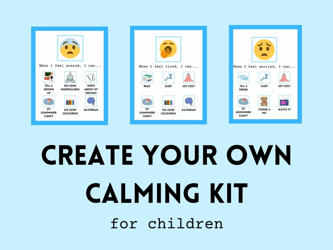 Calm Down Corner Kit for Kids, Printable Emotional Regulation for ...