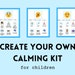 Calm Down Corner Kit for Kids, Printable Emotional Regulation for ...