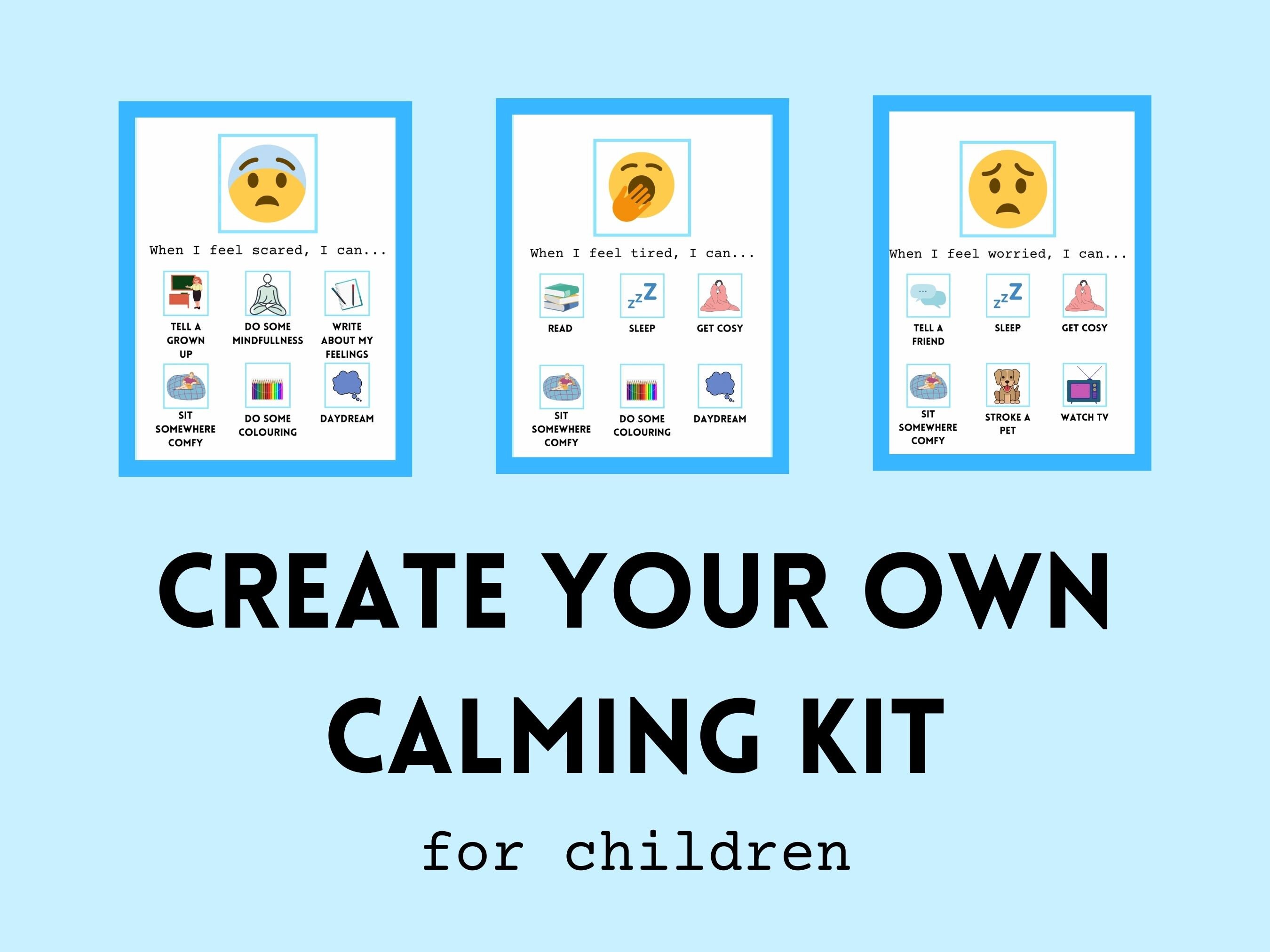 Calm Down Corner Kit for Kids, Printable Emotional Regulation for ...