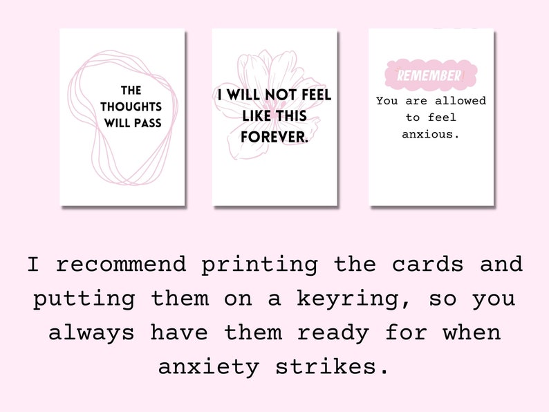 Anxiety Coping Skills Flashcards: Panic Attack Flash Cards, Panic ...