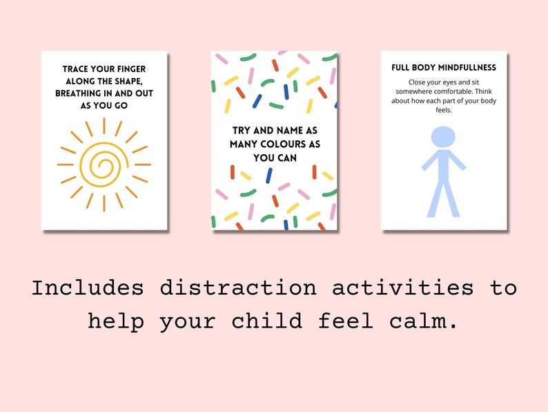Anxiety Coping Skills Flashcards: Kids Mental Health (digital Download ...
