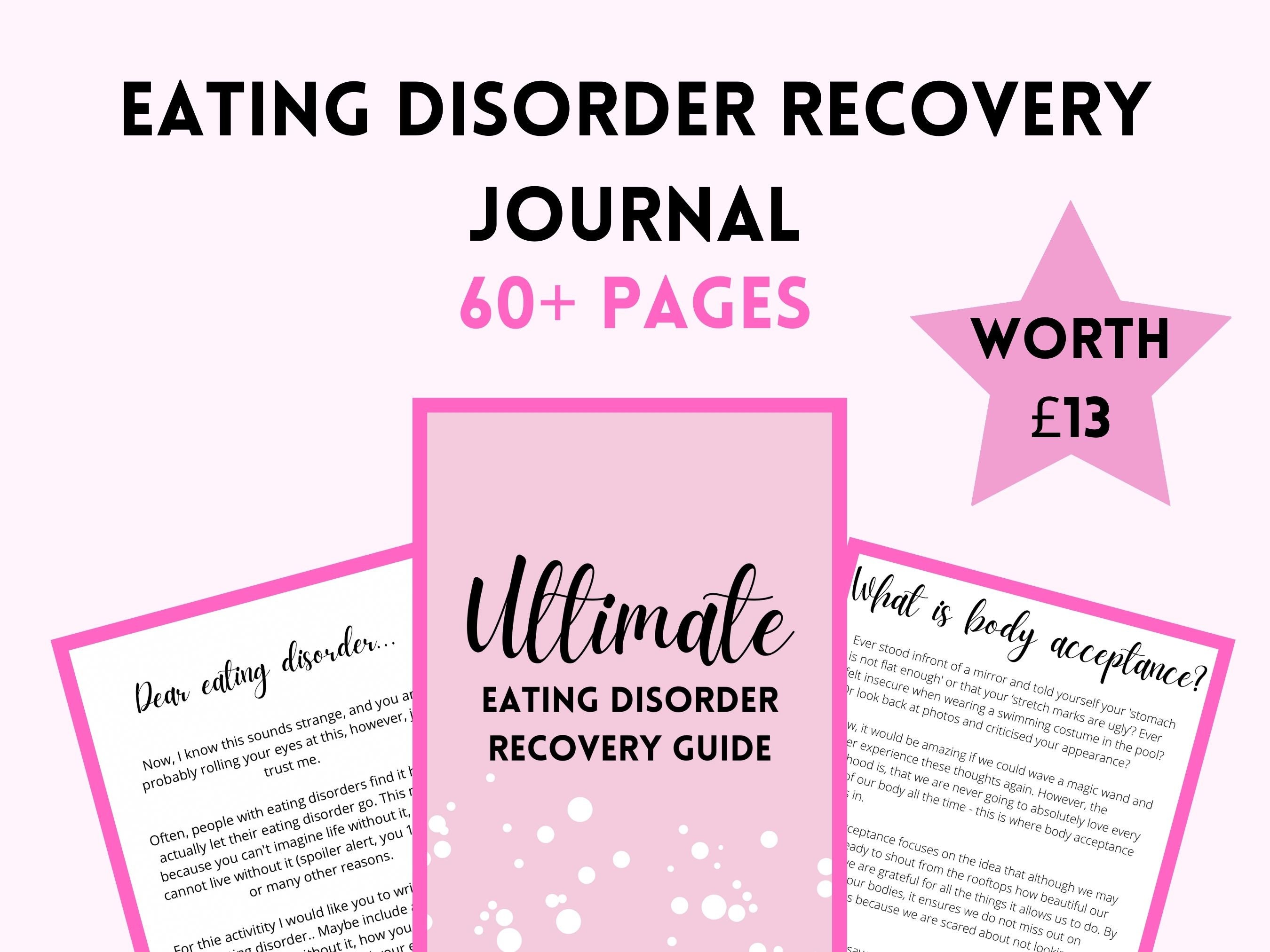 Ultimate Eating Disorder Recovery Journal: Self Love and Body ...