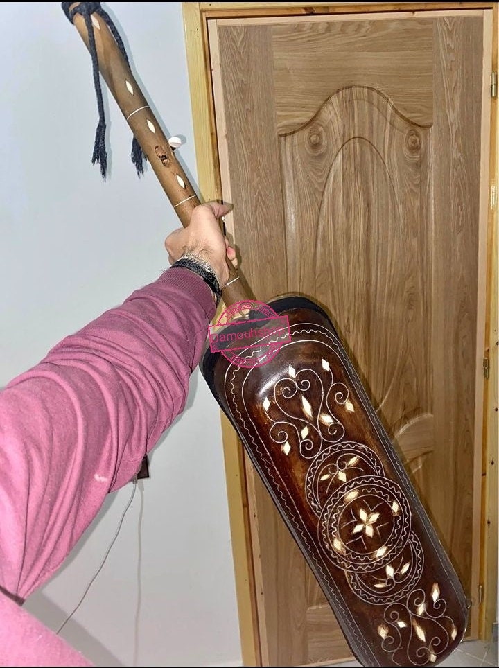 Handmade Engraved Guembri: Moroccan Gnawa Instrument - Etsy