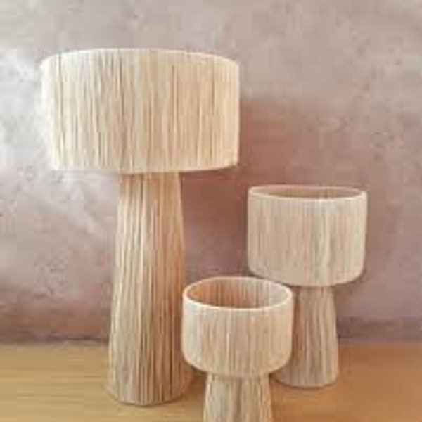 Raffia Lamp - Etsy