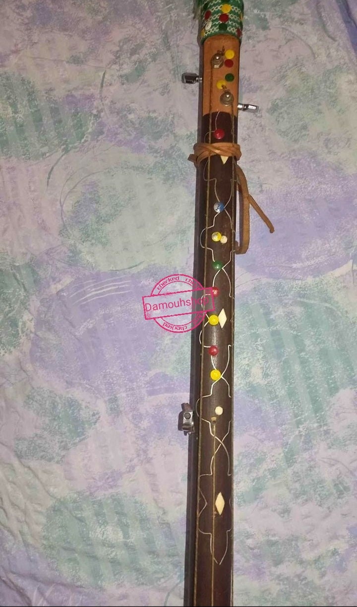 Handmade Engraved Guembri: Moroccan Gnawa Instrument - Etsy