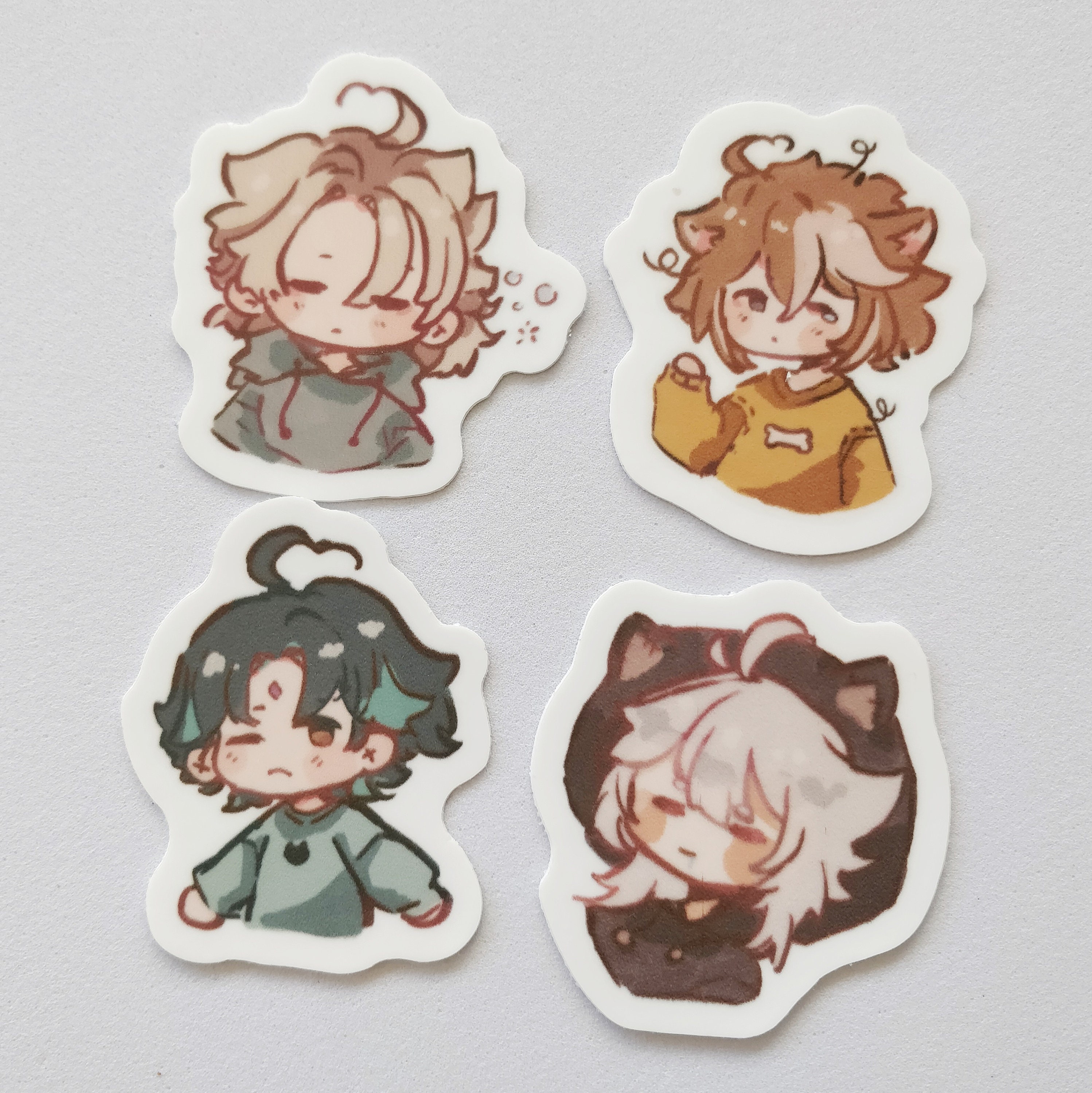 Genshin Impact Sleepy Stickers Xiao, Gorou, Albedo and Razor - Etsy
