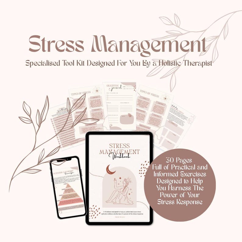 Stress Management Workbook | Printable Journal | Emotional Regulation ...