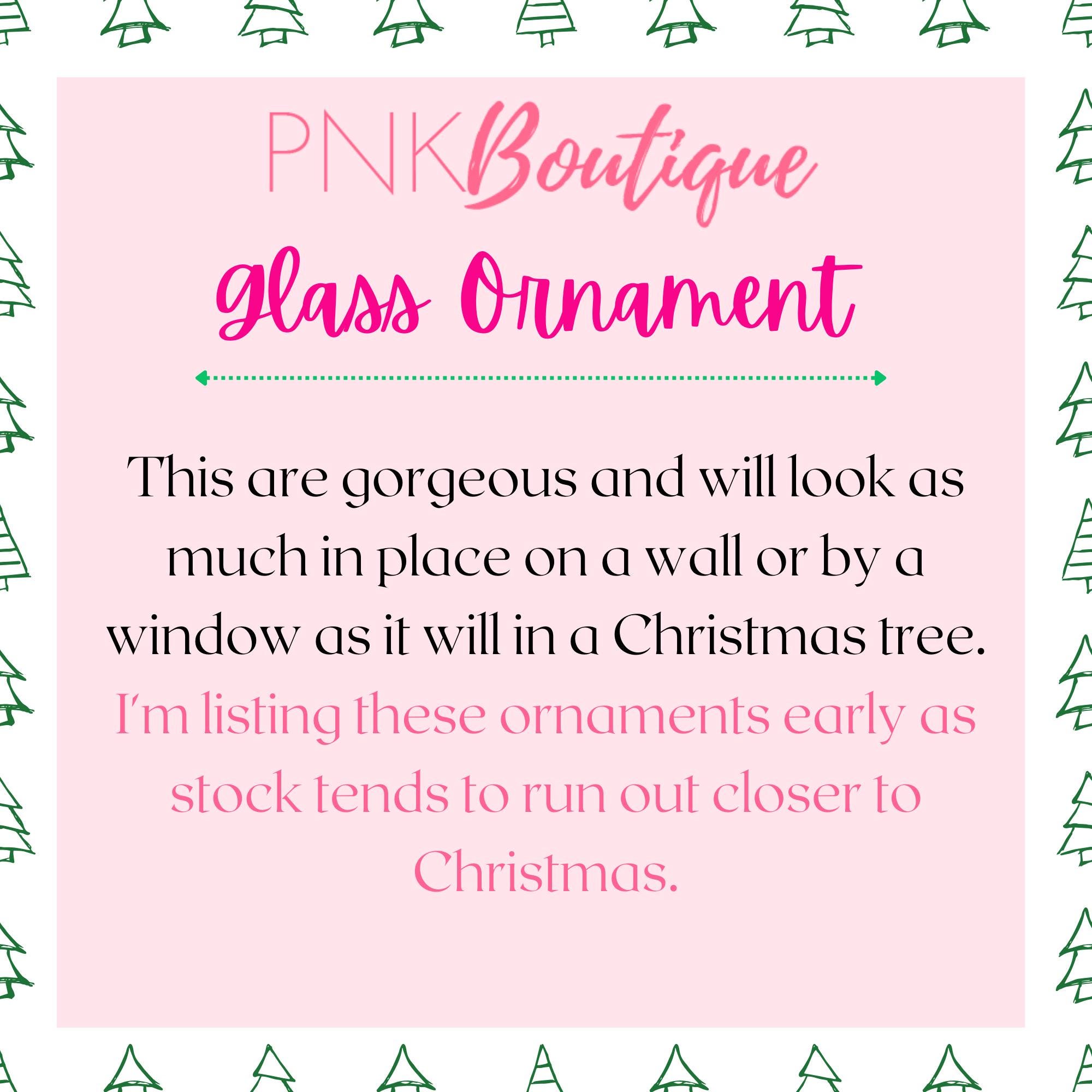 Custom Pink and Gold TLOD Glass Christmas Ornament, TLOD Paraphernalia ...