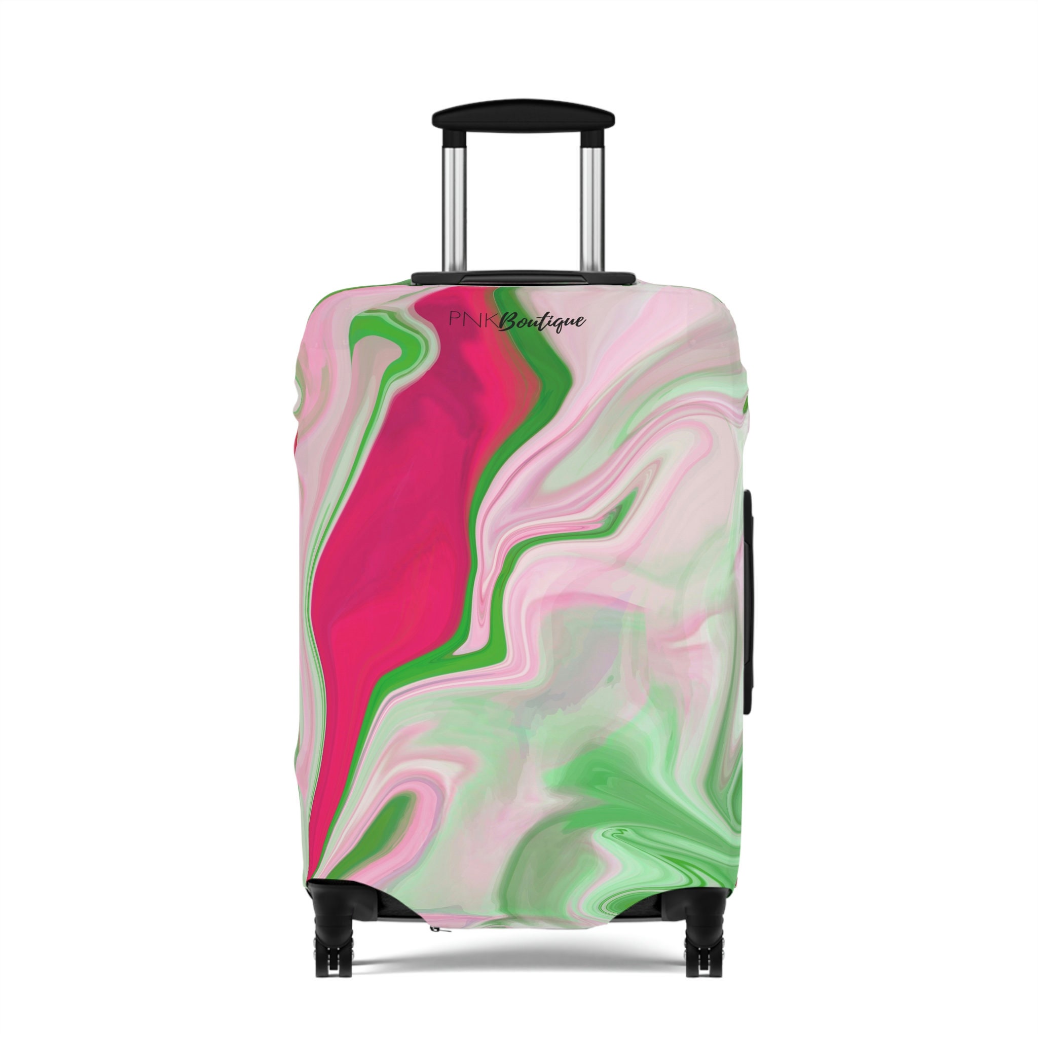 Pink and Green Luggage Cover / AKA Paraphernalia sold by Ankit Verma ...