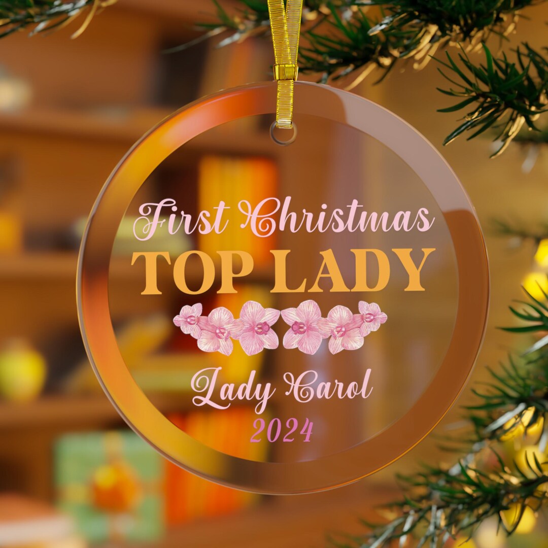Custom Pink and Gold TLOD Glass Christmas Ornament, TLOD Paraphernalia ...