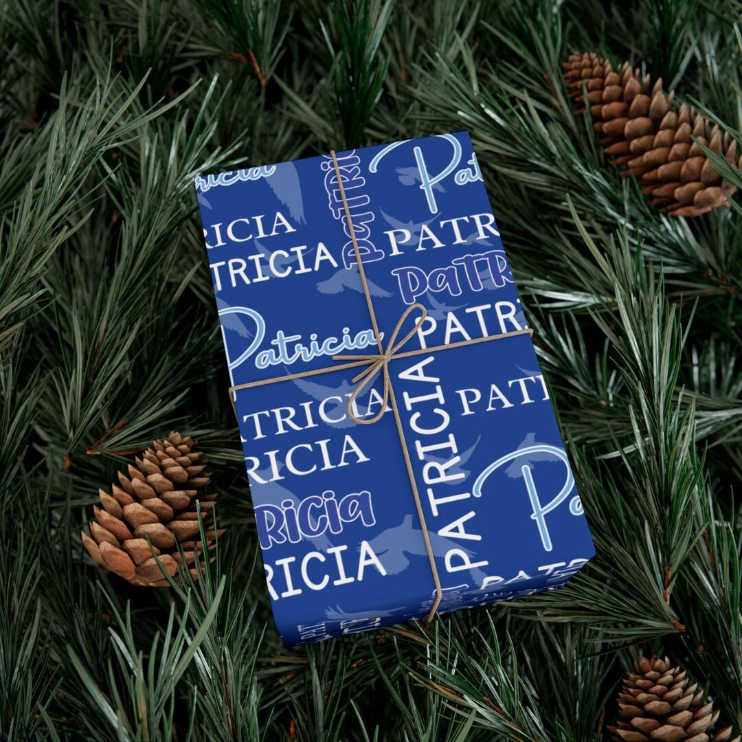 Personalized Blue & White Zeta Inspired Sorority Gift Wrap: HBCU ...