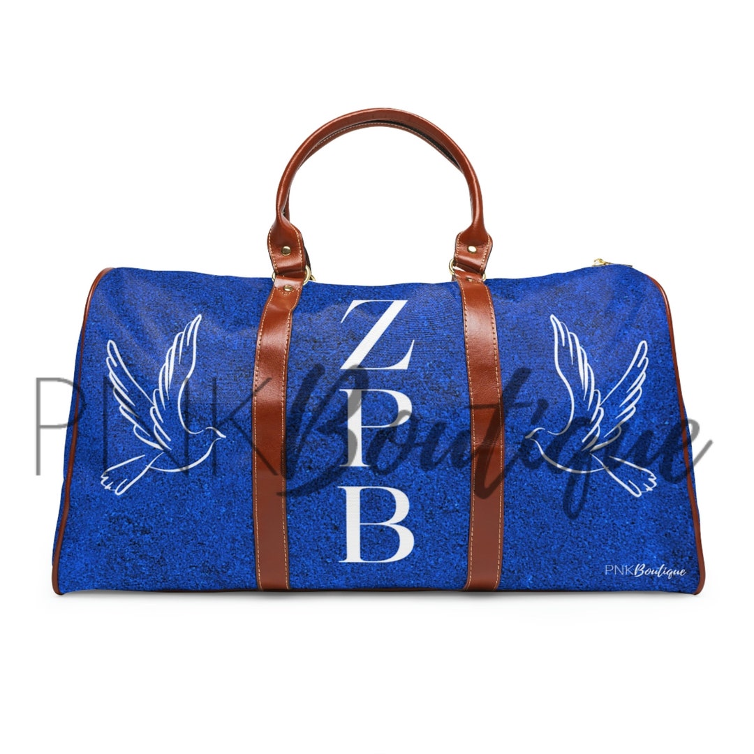 Zeta Phi Beta Sorority Monogram Waterproof Bag, Zeta Personalized ...