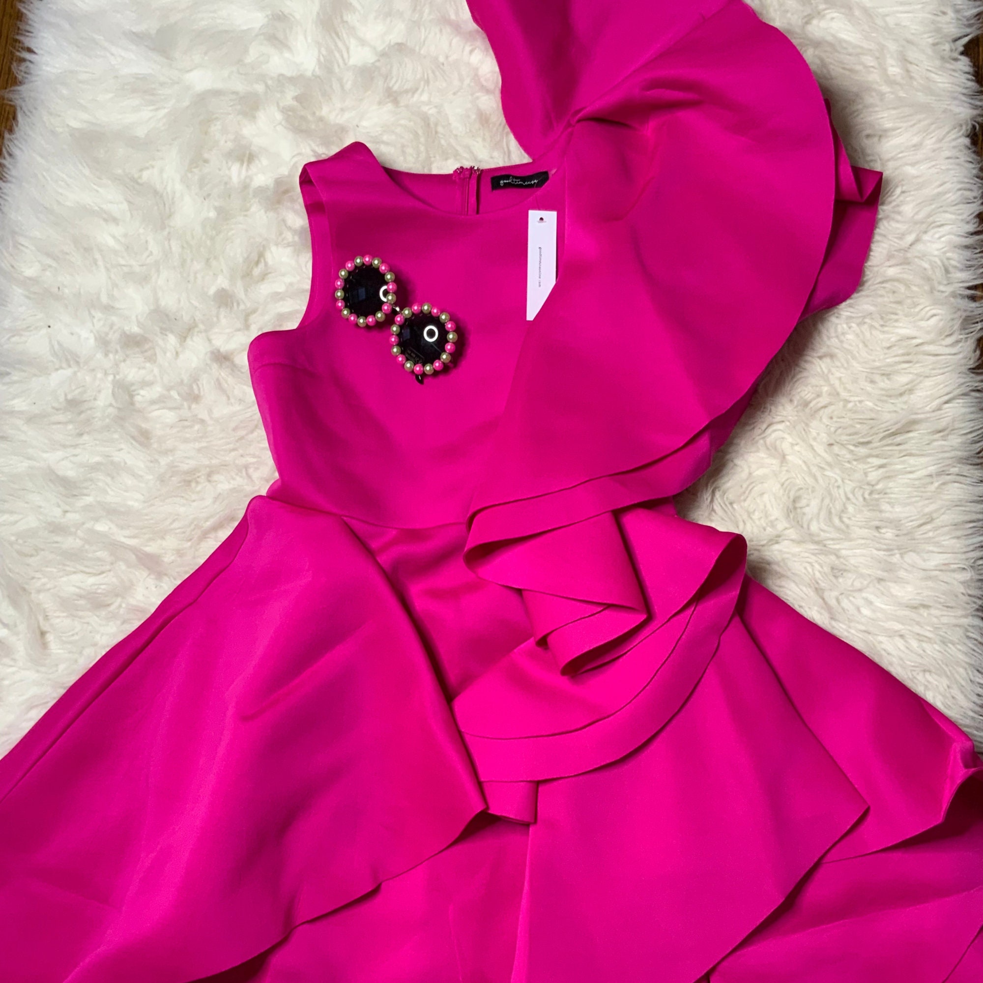 Hot Pink Dress for Women Ruffle Dress for Women Hot Pink - Etsy