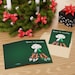 The Links Inc Greeting Cards 10-pcs, Green and White Note Cards, Links ...