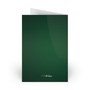 The Links Inc Greeting Cards 10-pcs, Green and White Note Cards, Links ...