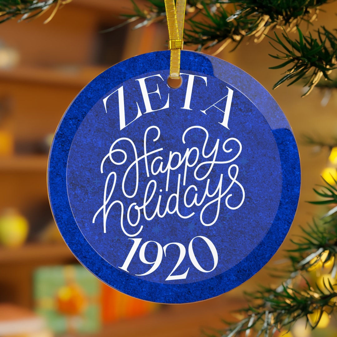 Blue and White Glass Ornament, Finer Women, HBCU Paraphernalia ...