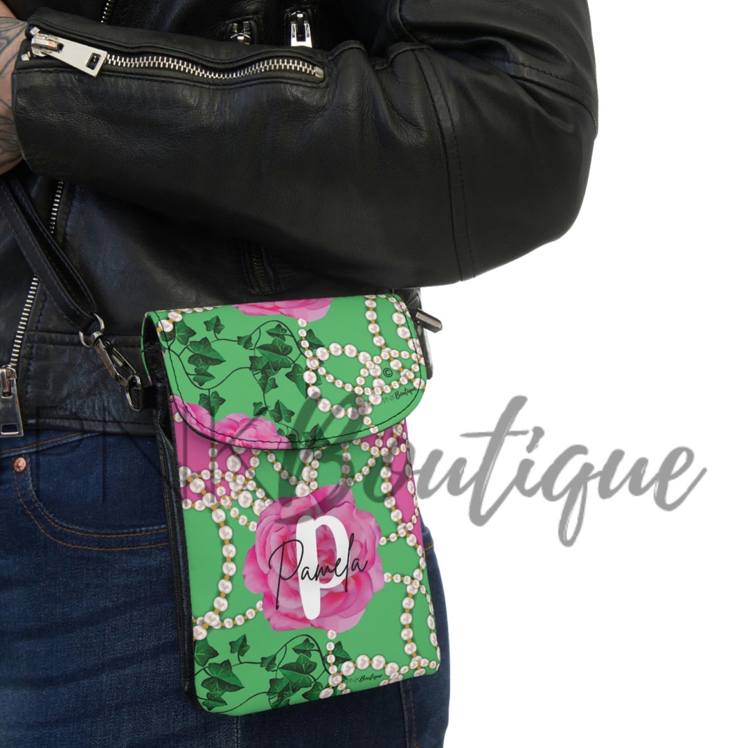 Crossbody Cell Phone Bag, Monogram Cell Phone Pouch,aka Paraphernalia ...