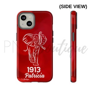 Custom Red and White Phone Case, Delta Sorority Gifts, Sorority ...