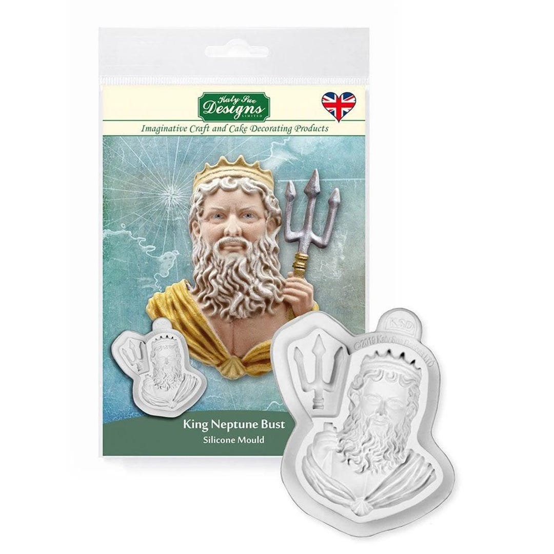 Katy Sue Designs NEPTUNE BUST Silicone Mould for Cake Decorating Crafts ...