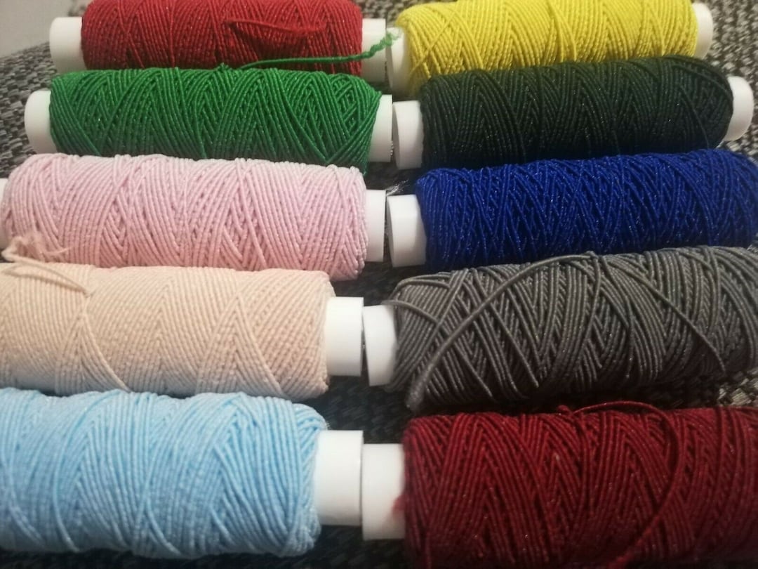 Pack of 2 X Reels 20 Metre 0.5mm Shirring Shearing Elastic Thread ...