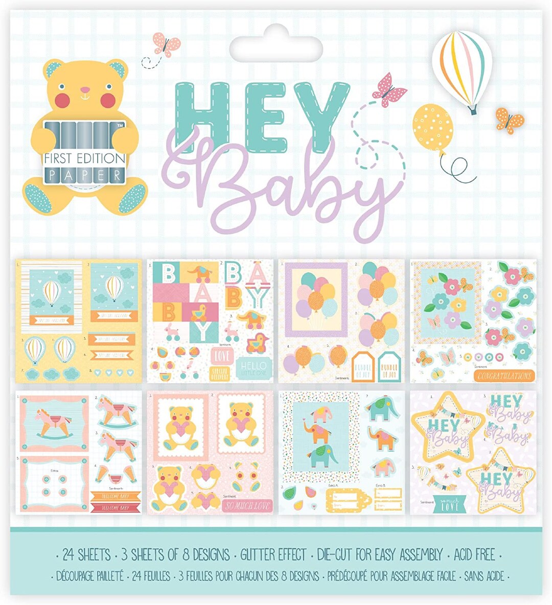 HEY BABY Decoupage Pad 8 X 8 First Edition - Etsy