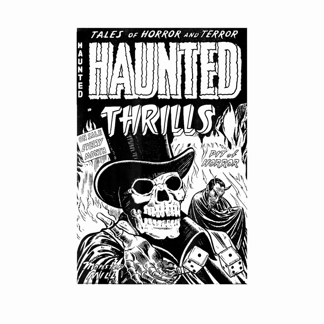 Evil Skeleton Halloween Horror Comic Vintage Horror Monsters Png ...