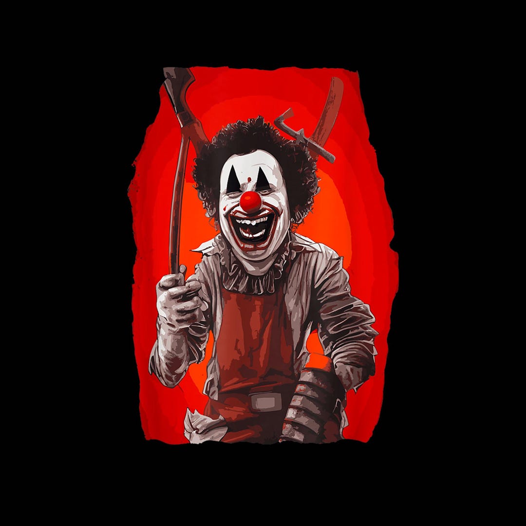 Creepy Horror Clown Png, Halloween Png, Horror Png - Etsy