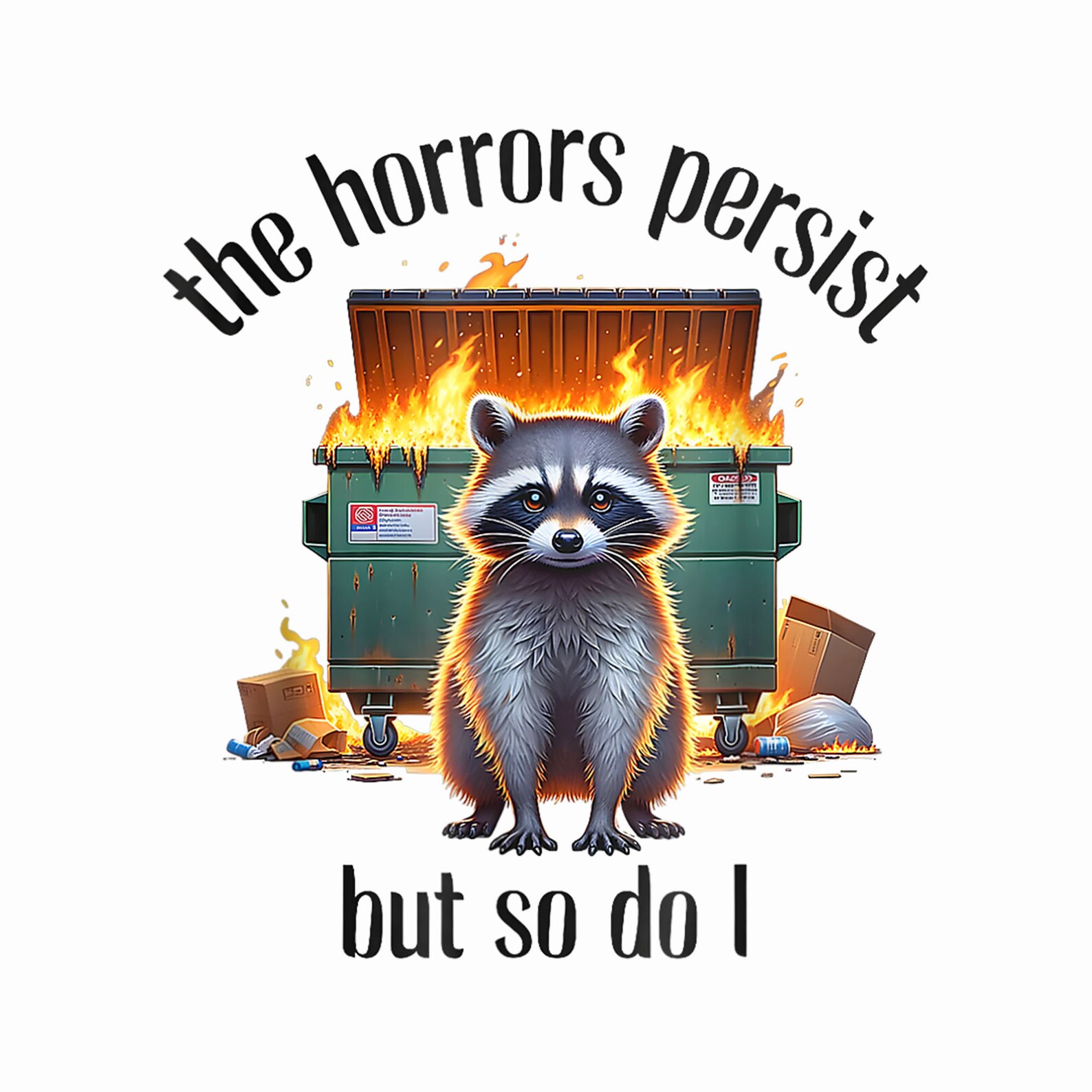 The Horrors Persist but so Do I Png, Halloween Png, Horror Png - Etsy