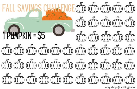 Fall Savings Challenge - Etsy