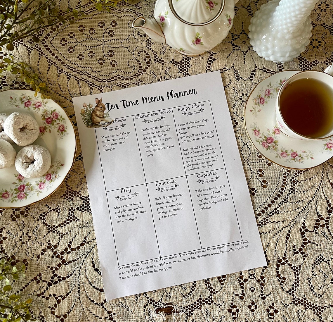 Poetry Tea Time Printable Planner | Activity Cards and Flash Cards - Etsy