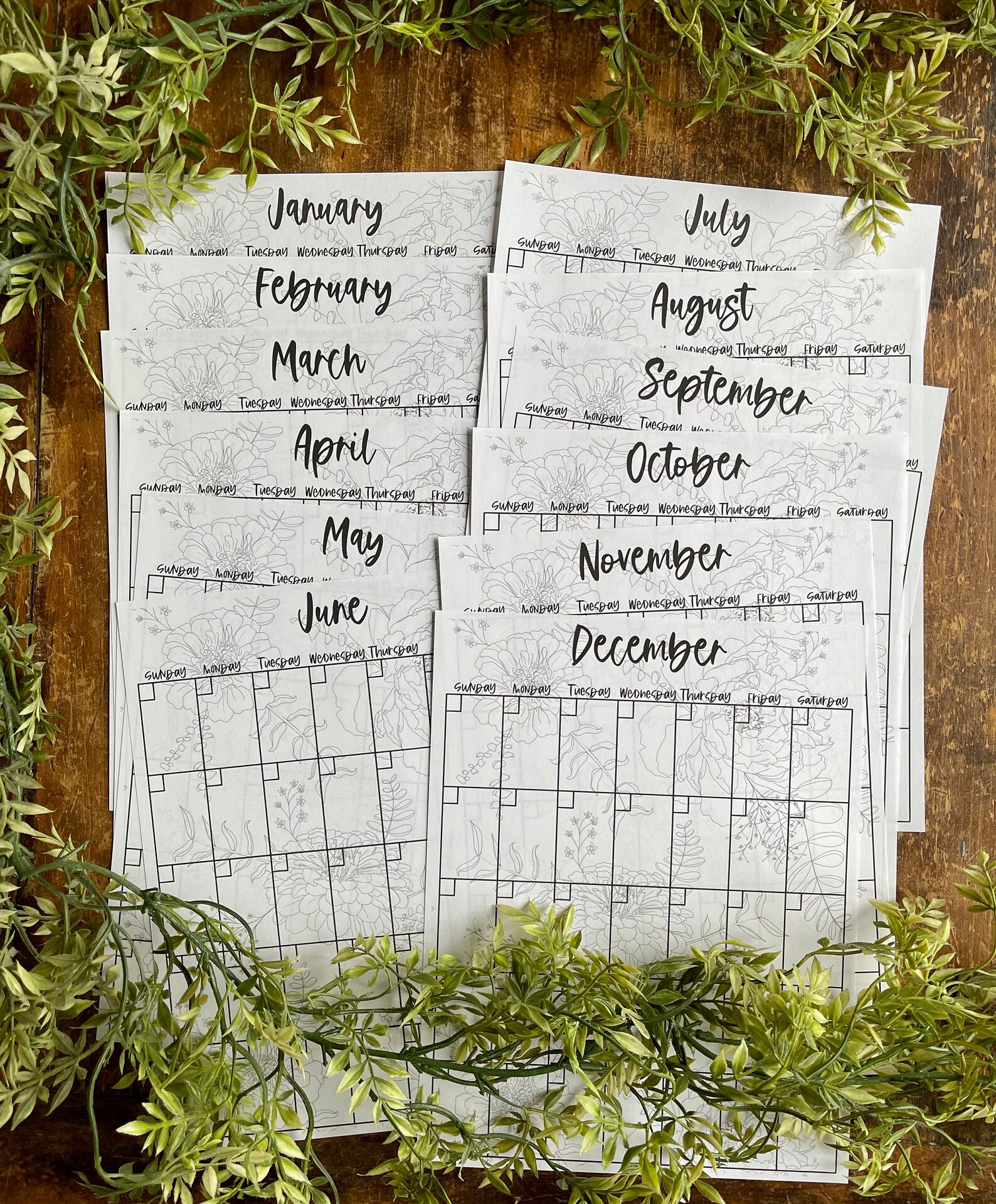 Daily Productivity Checklist Printable | Undated Calendar | Weekly Plan ...