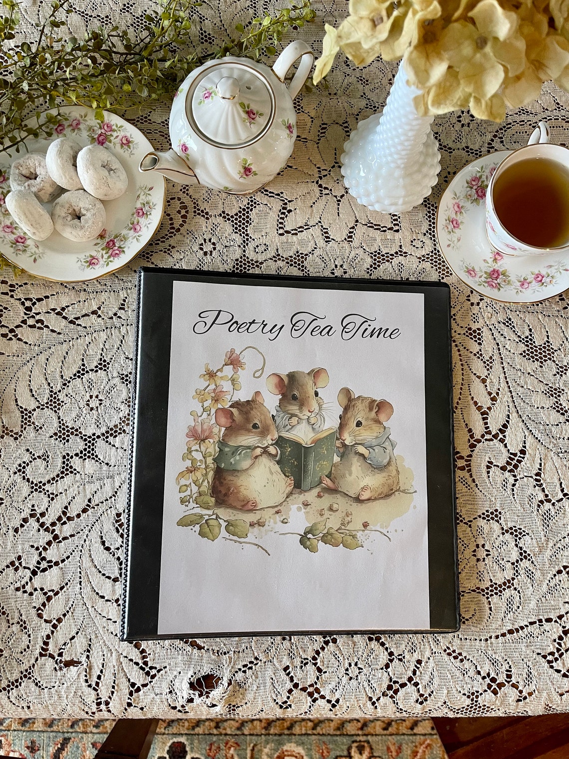 Poetry Tea Time Printable Planner Activity Cards and Flash Cards - Etsy