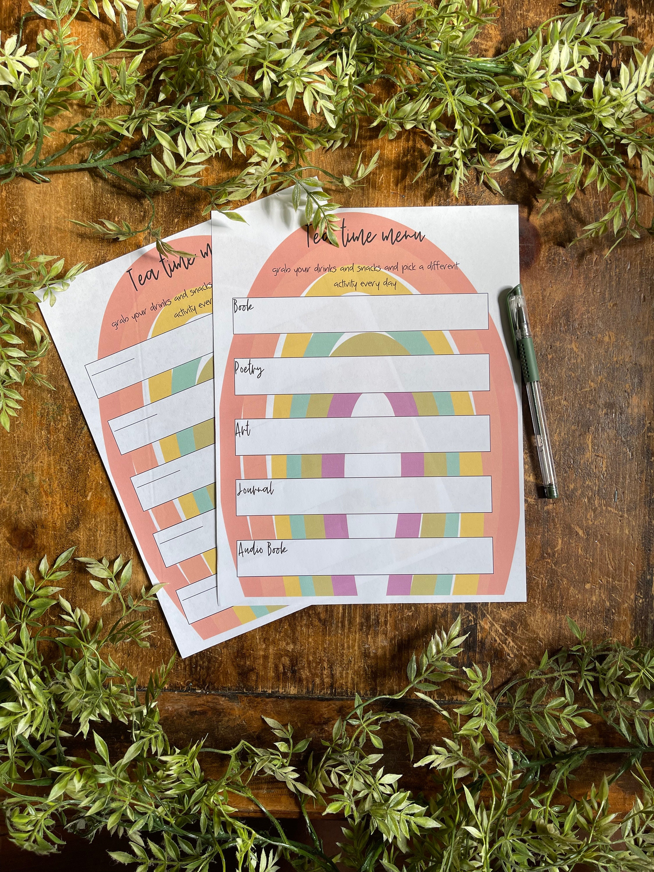 Homeschool Loop Schedule and Daily Rhythm Planner Printable Bundle ...