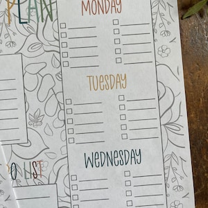 Boho Homeschool Weekly Planner | Printable Routine Page (digital ...