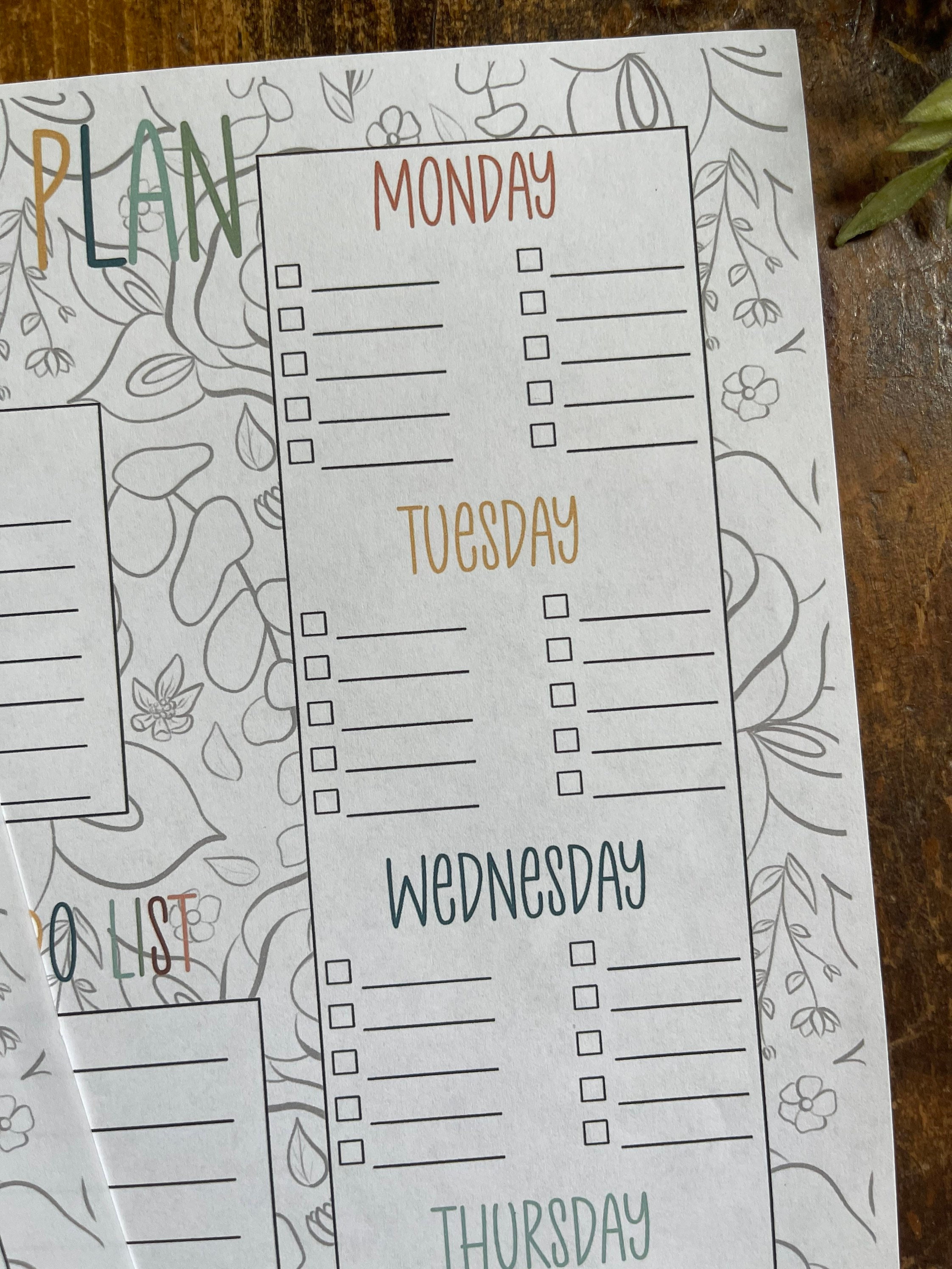 Boho Homeschool Weekly Planner | Printable Routine Page (digital ...