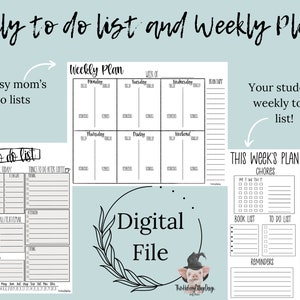 Homeschool Planner Printable Loop Schedule Bundle | Daily Rhythm ...