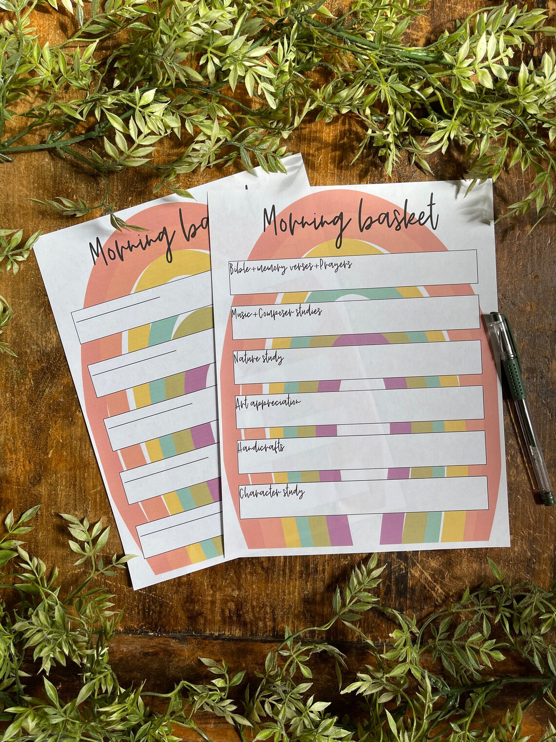 Homeschool Loop Schedule and Daily Rhythm Planner Printable Bundle ...