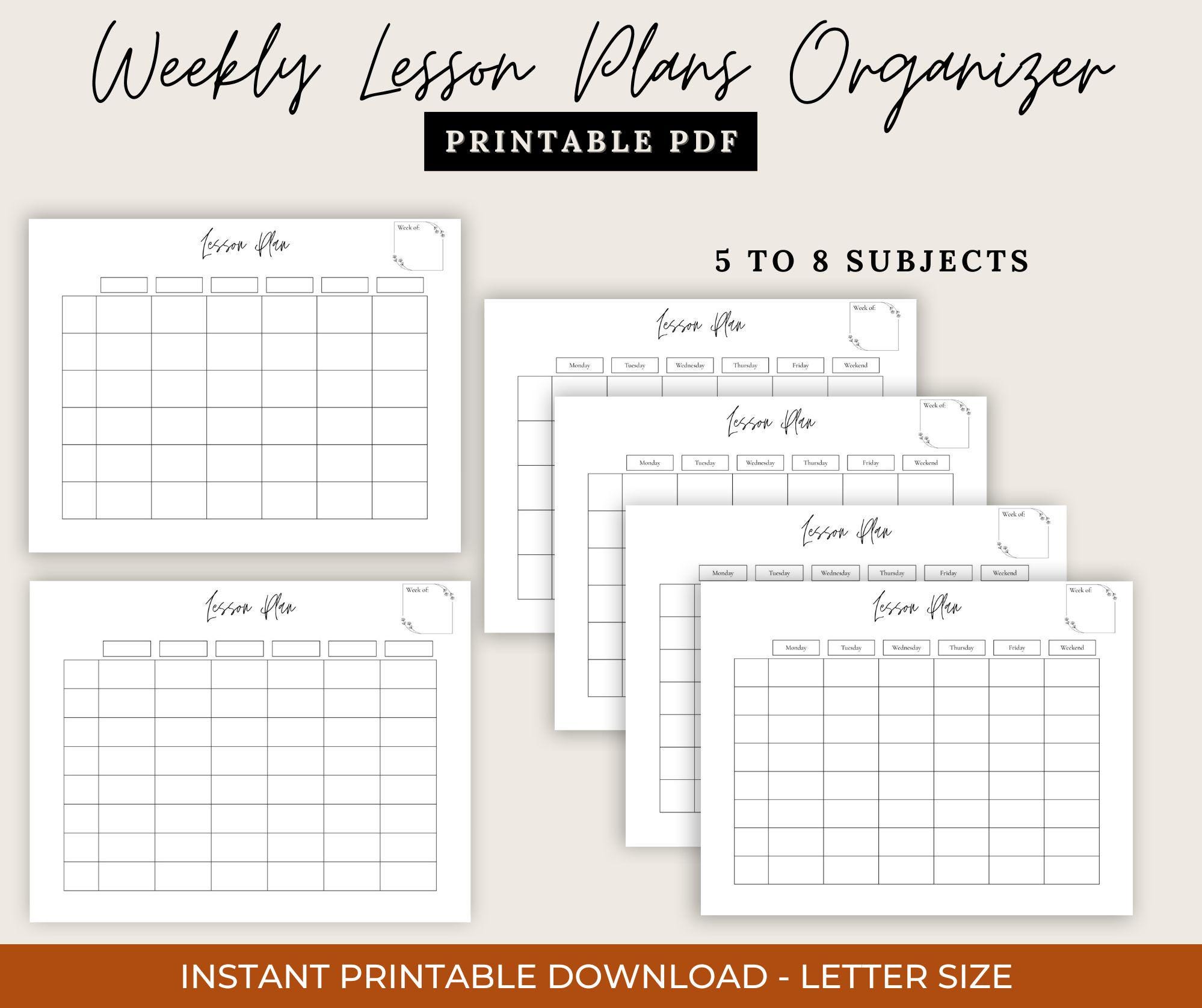 Homeschool Planner & Schedule Printable Bundle | Block and Loop ...