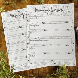 Preschool Homeschool Planner Pack Loop Schedule Template Printable ...