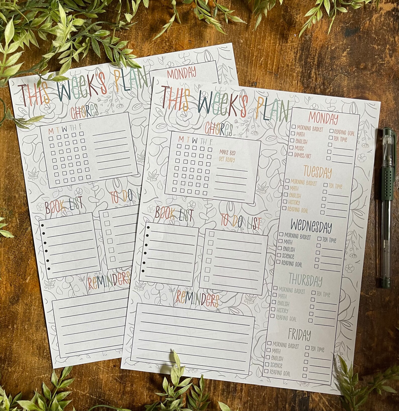 Homeschool Loop Schedule Planner | Daily Rhythm | Block Schedule ...