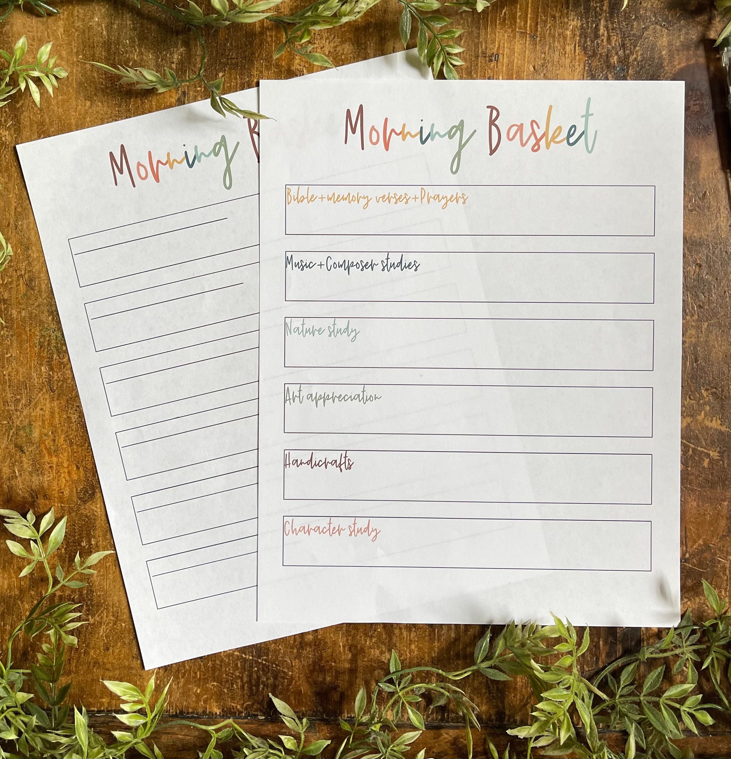 Minimalist Homeschool Loop Schedule Planner Bundle Daily - Etsy