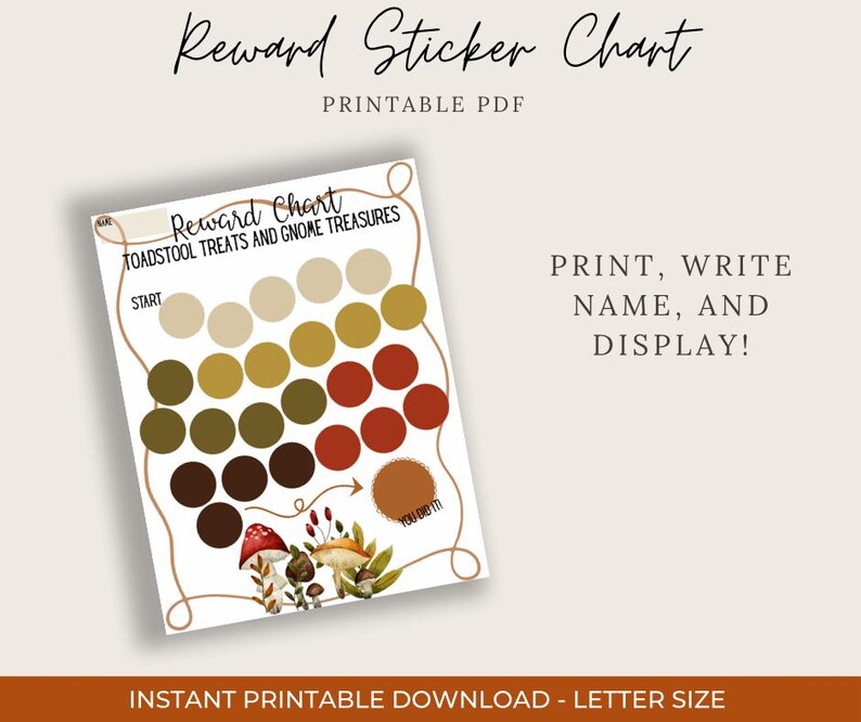 Seasonal Reward Chart Bundle | Printable Kids Behavior Chart ...