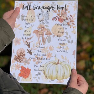 Fall Bucket List and Scavenger Hunt Bundle Instant Download - Etsy