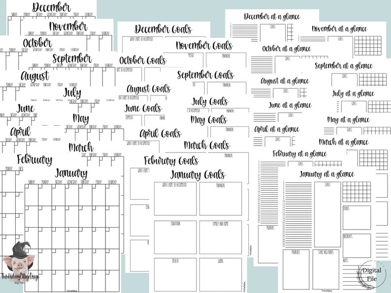 Homeschool Planner Printable Loop Schedule Bundle | Daily Rhythm ...