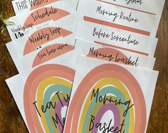 Homeschool Loop Schedule Planner | Daily Rhythm | Block Schedule ...