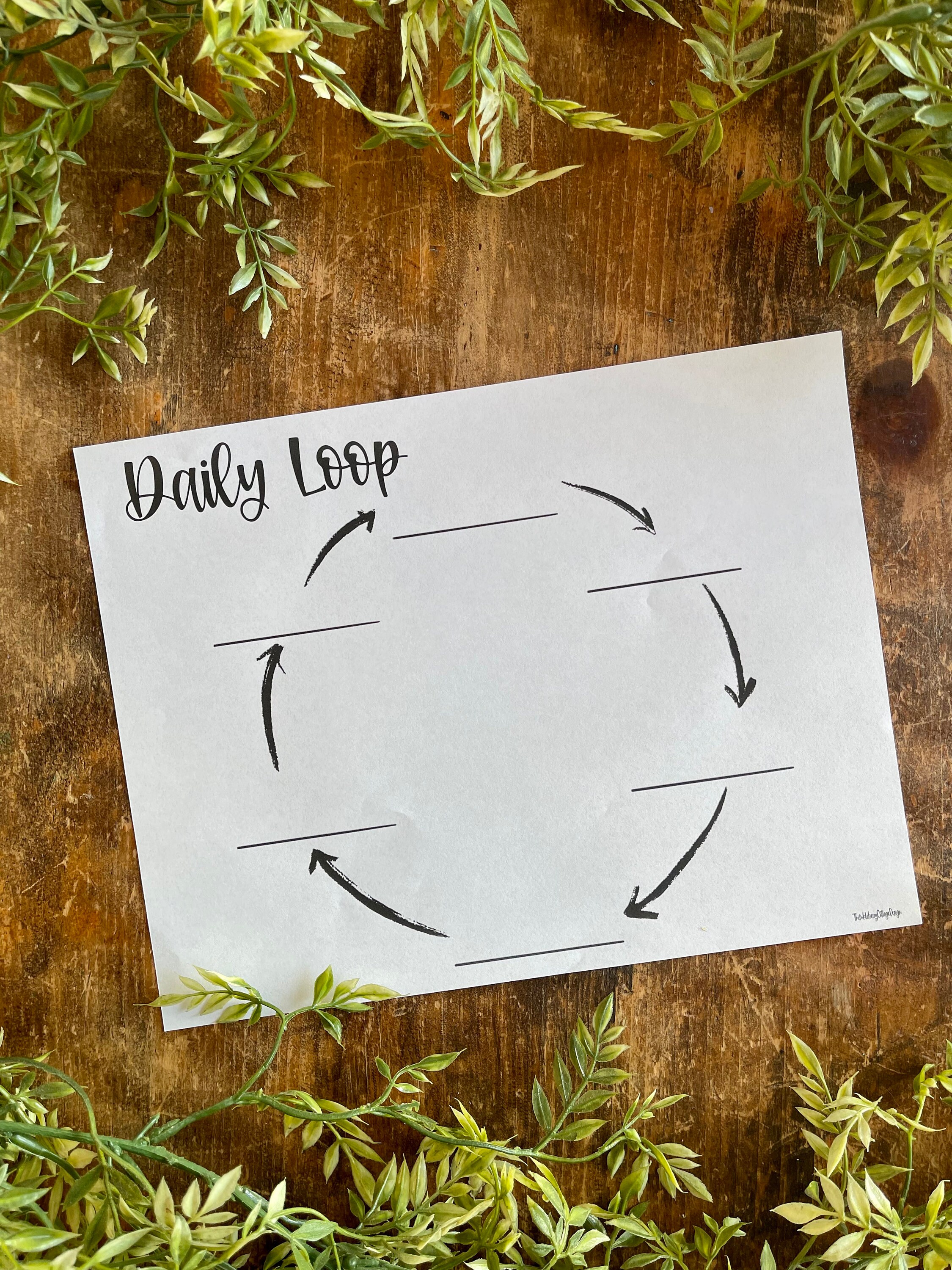Homeschool Loop Schedule Printable | Daily and Weekly Loop Schedule ...