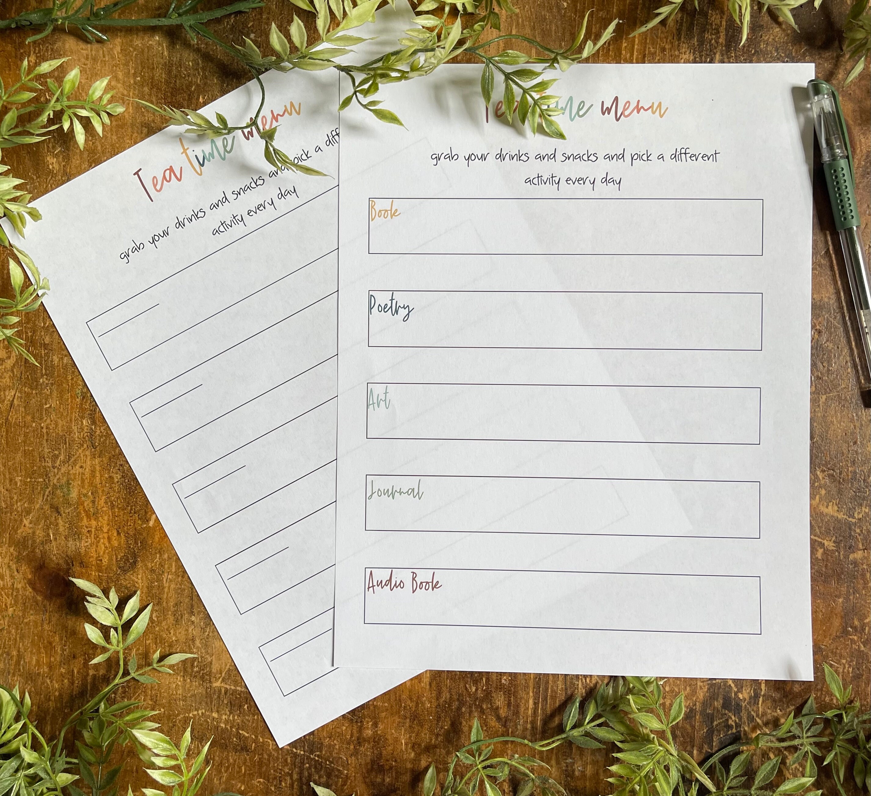 Minimalist Homeschool Loop Schedule Planner Bundle Daily - Etsy