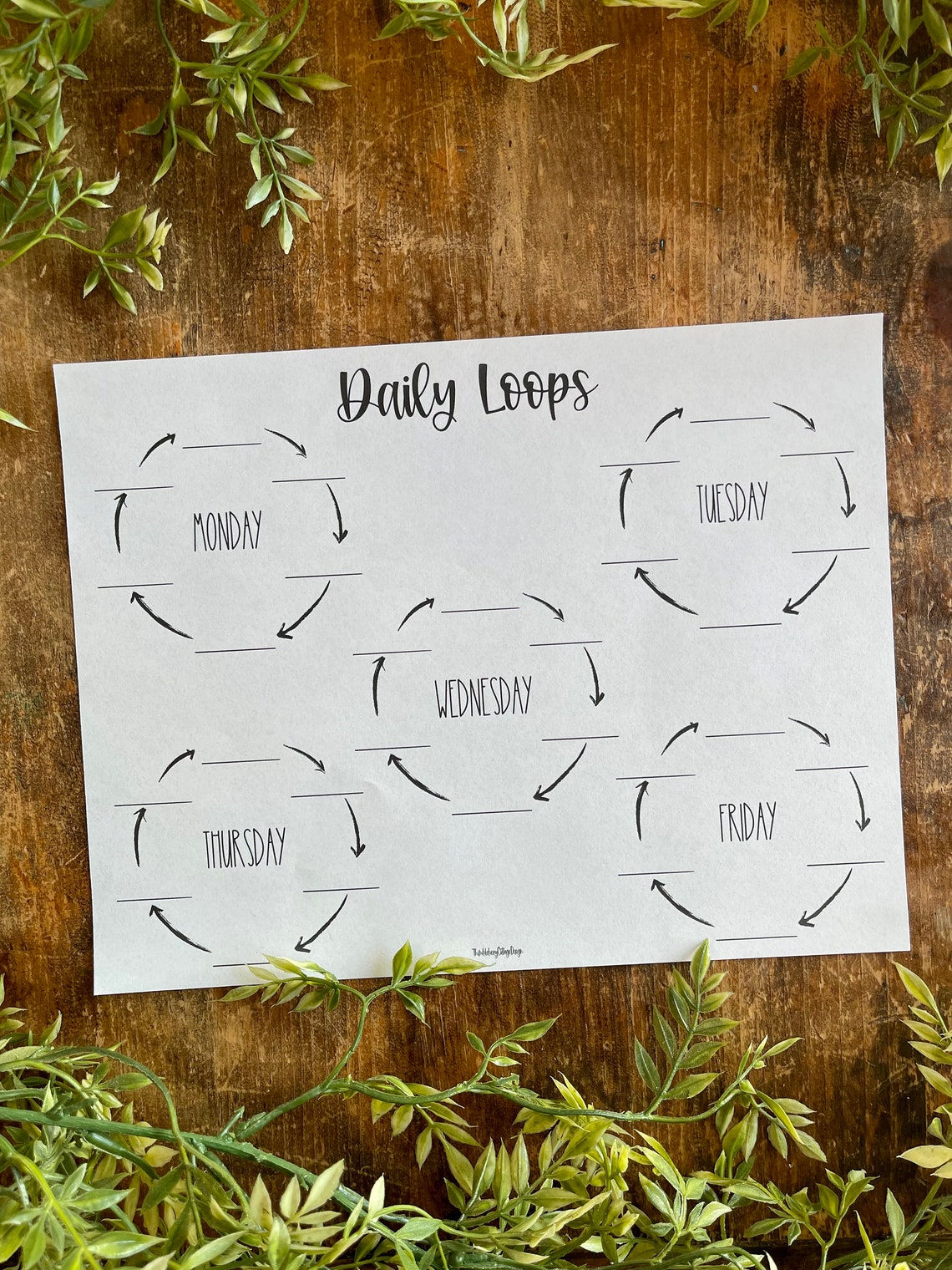 Homeschool Loop Schedule Printable | Daily and Weekly Loop Schedule ...