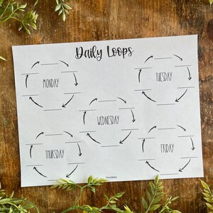 Homeschool Loop Schedule Printable | Daily and Weekly Loop Schedule ...