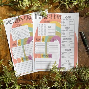 Homeschool Loop Schedule and Daily Rhythm Planner Printable Bundle ...